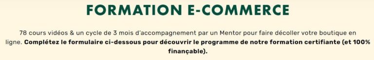 Top 11 des Meilleures Formations en E-commerce en 2025