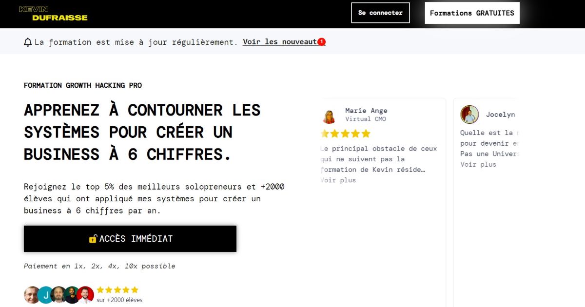 Top 3 des Meilleures Formations Growth Hacking en 2025